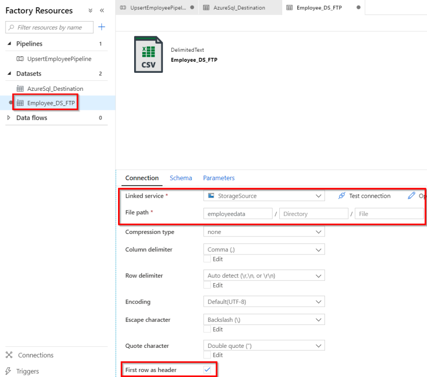 Azure Data Factory Implement Upsert Using Dataflow Alter Row